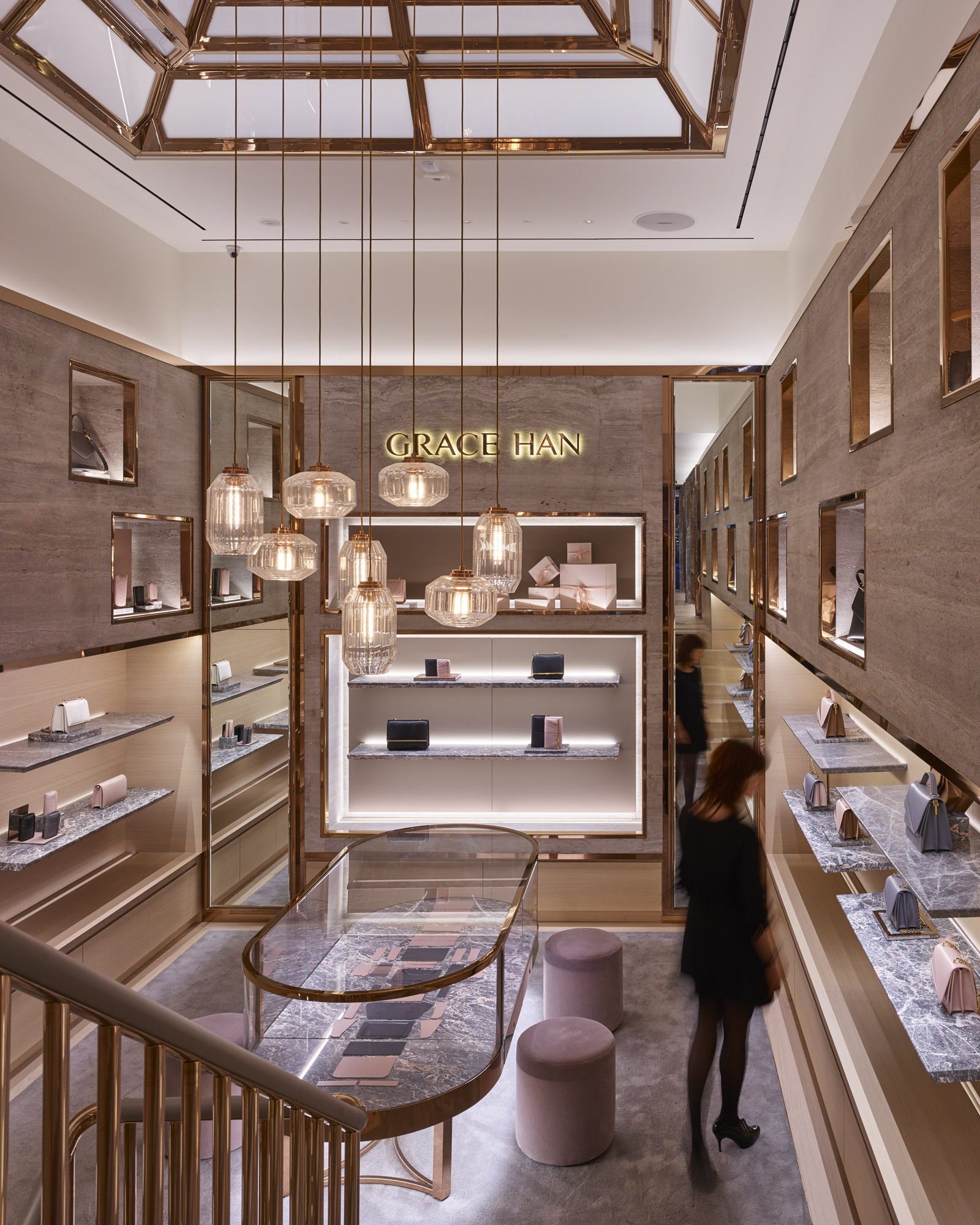 Grace Han Flaship Store — Studio Fractal — Architectural lighting ...